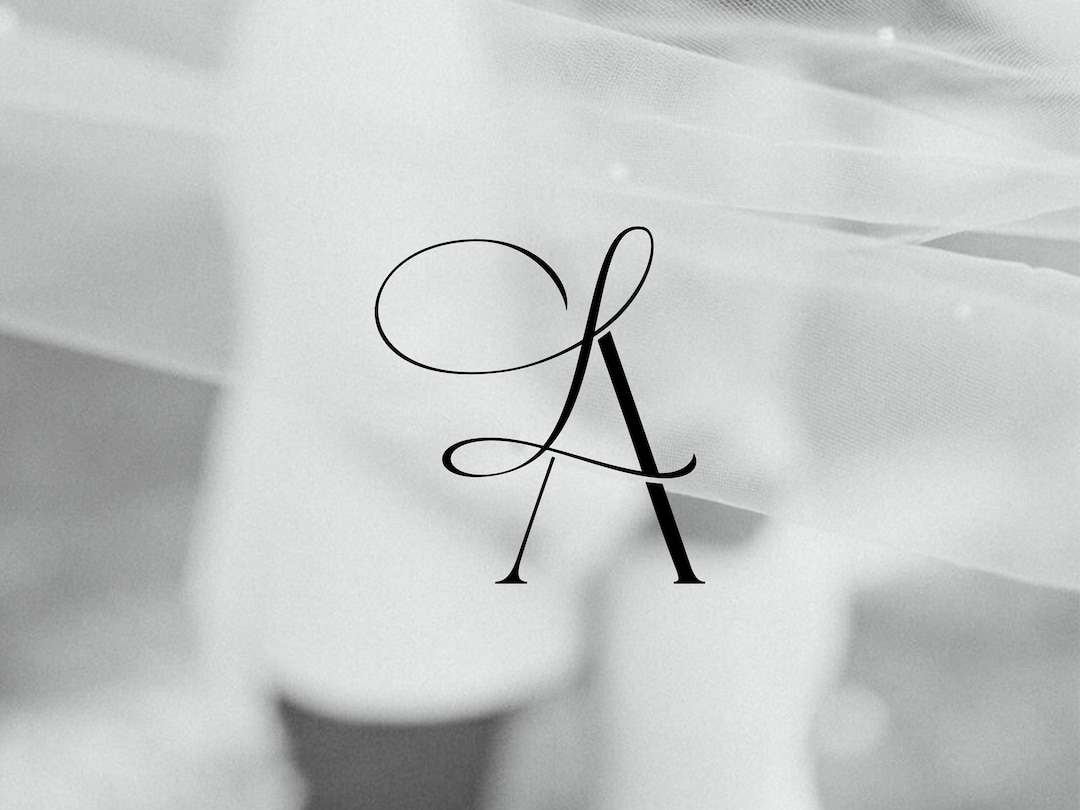Premade LA Monogram Letter Initials SVG Logo, Personal Branding ...