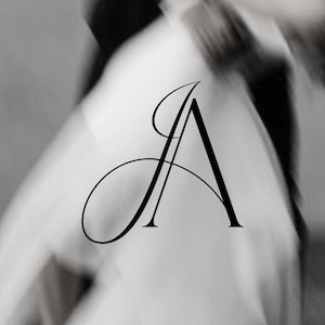 Premade JA Monogram Letter Initials SVG Logo, Personal Branding ...