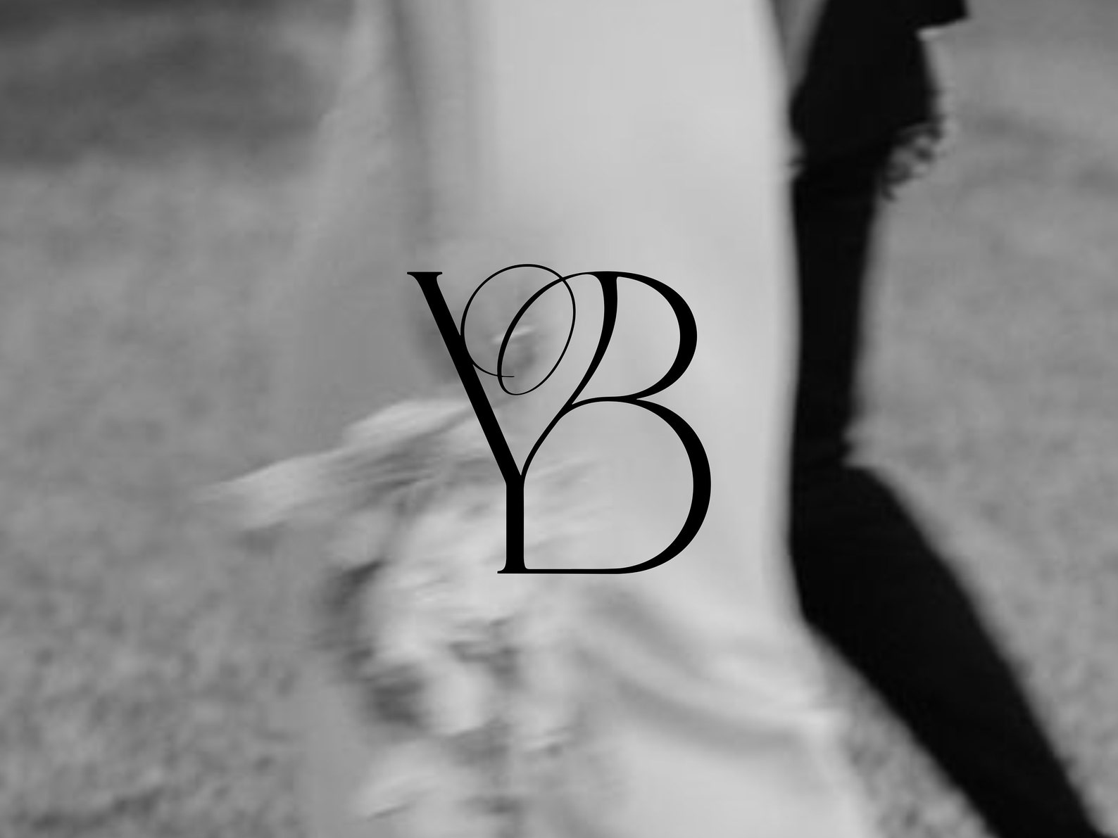 Monogram YB Initials Letter Premade SVG Logo, Personal Branding ...