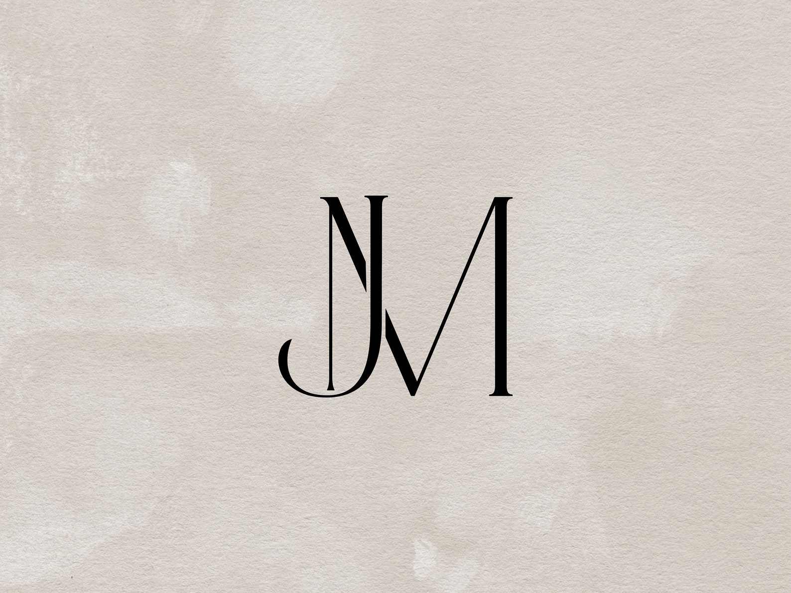 Initials JM Premade Monogram Letter SVG Logo, Personal Branding ...