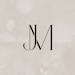 Initials JM Premade Monogram Letter SVG Logo, Personal Branding ...
