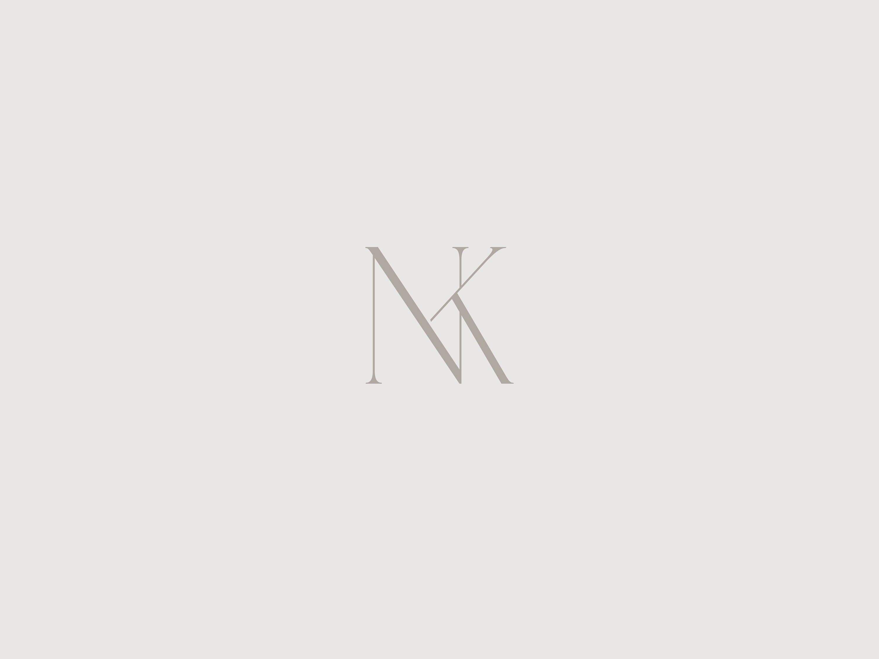 NK Initials Letter Monogram SVG Logo, Personal Branding, Wedding ...