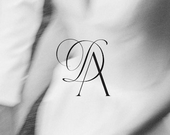 DA Initials Premade Monogram Letter SVG Logo Personal - Etsy
