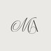 Initials MA Premade Monogram Letter SVG Logo, Personal Branding ...