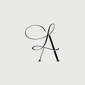 Premade LA Monogram Letter Initials SVG Logo, Personal Branding ...