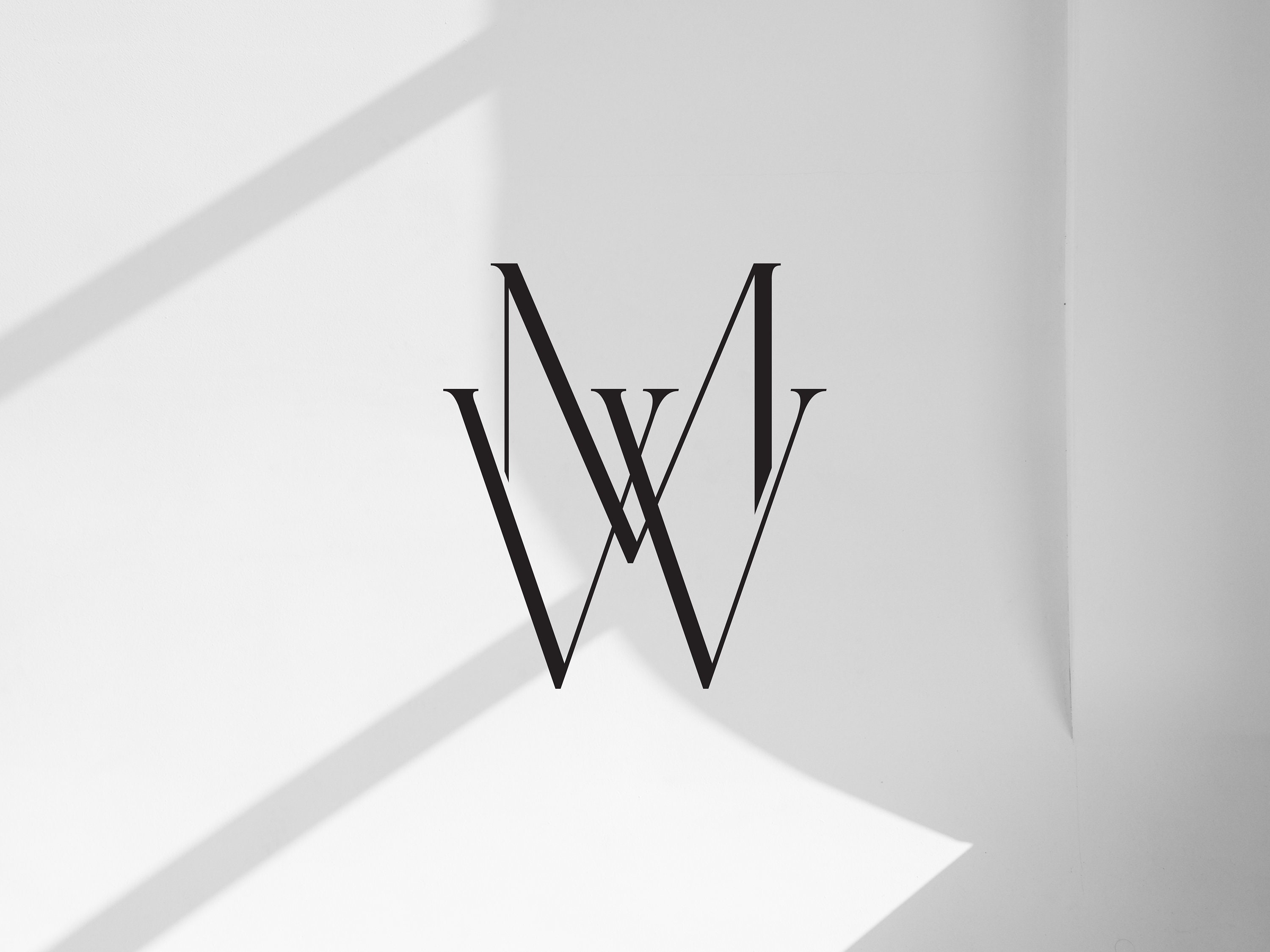 Initials MW Premade Monogram Letter SVG Logo Personal - Etsy