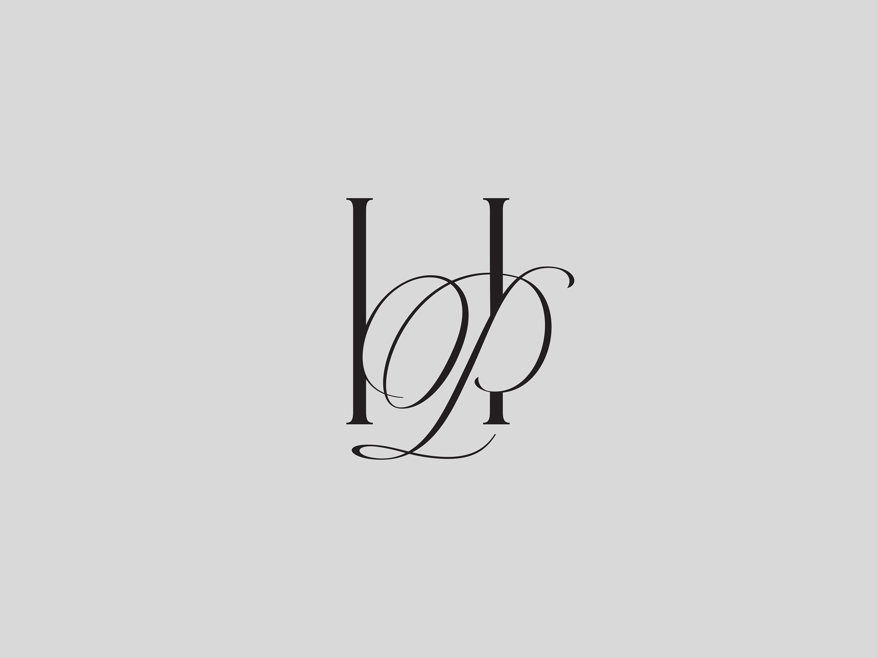 Initials HP Premade Monogram Letter SVG Logo, Personal Branding ...