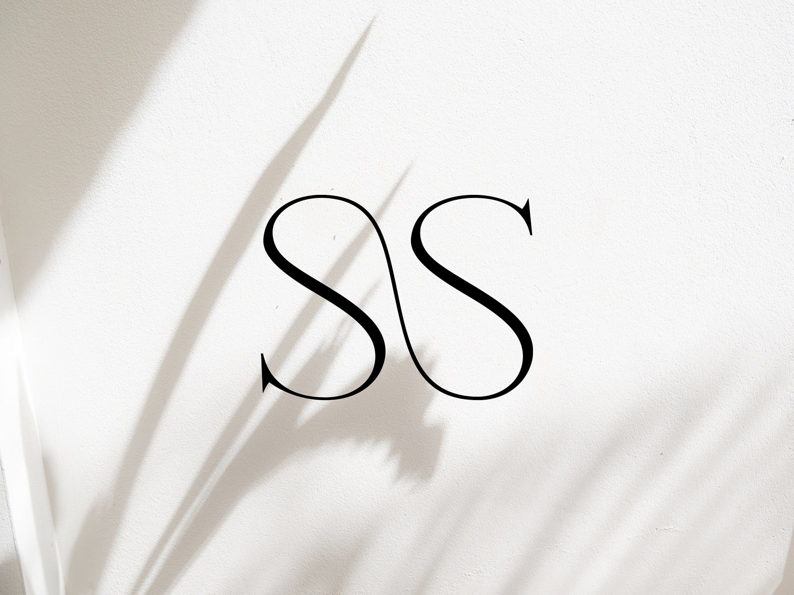 Premade SS Monogram Letter Initials SVG Logo, Personal Branding ...
