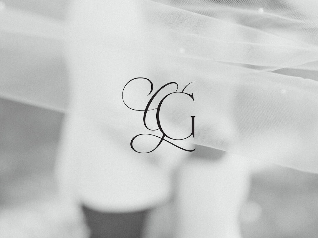 Premade GG Monogram Initials Letter SVG Logo, Personal Branding ...
