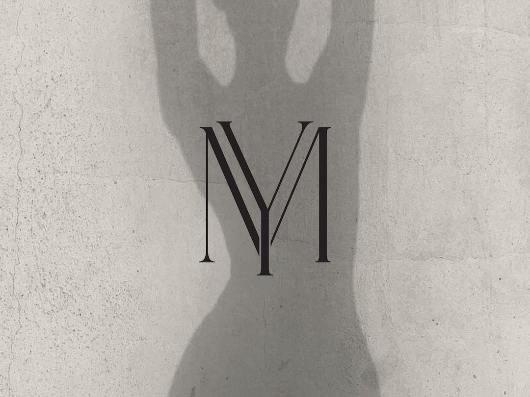 Monogram YM Initials Letter Premade SVG Logo, Personal Branding ...