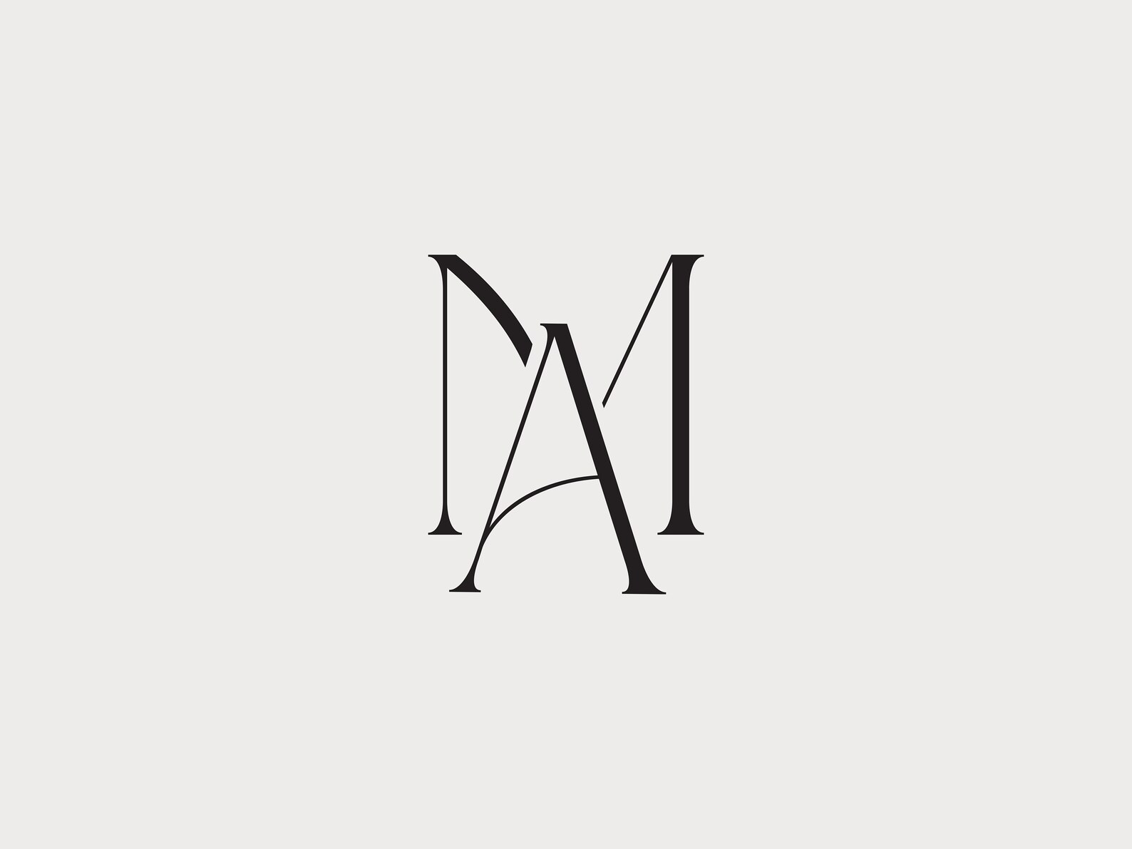 Monogram MA Initials Letter Premade SVG Logo, Personal Branding ...