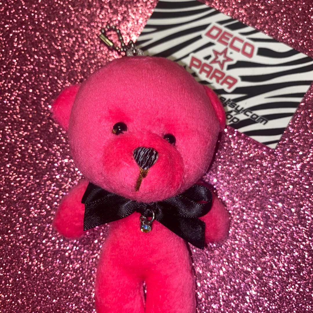 Gyaru Agejo Bear Plush Keychain - Etsy