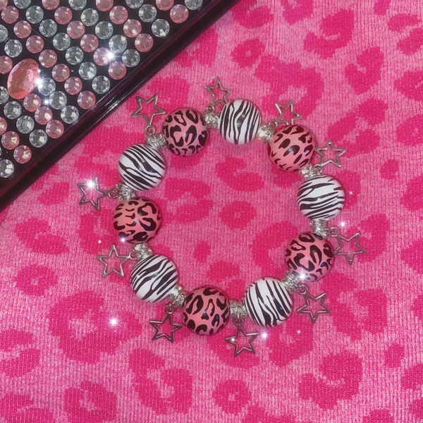 Beaded Gyaru Bracelet - Etsy