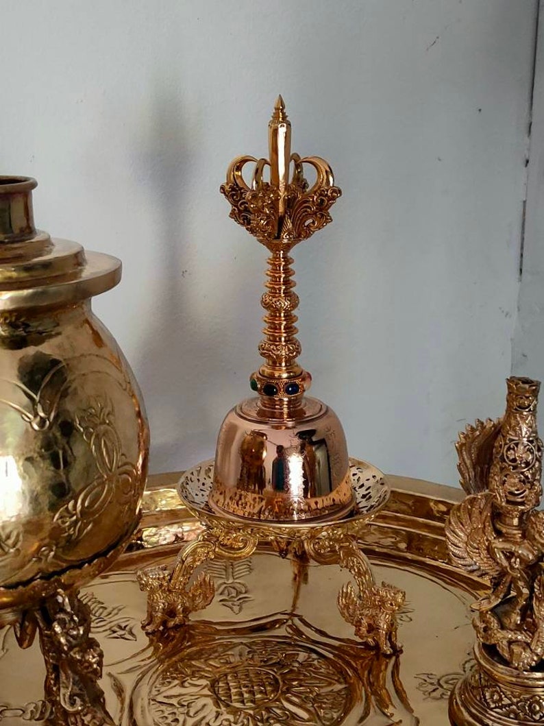 Full Balinese Altar Bell and Holy Water Blessing Set - Etsy
