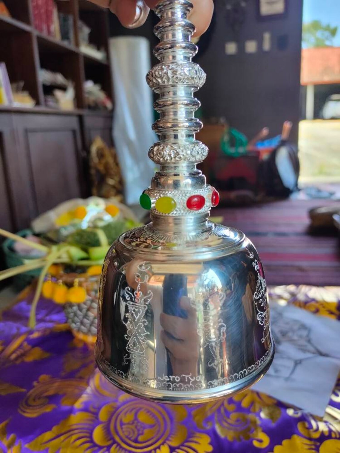 Balinese White Gold Dragon Bell - Etsy