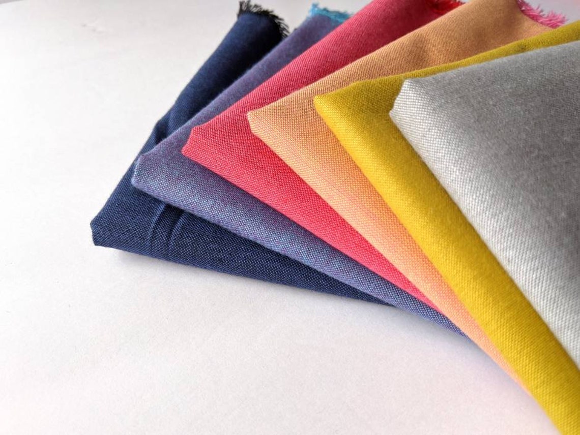 Shot Cotton Fabric Bundle Peppered Cottons Studio E Yarn - Etsy