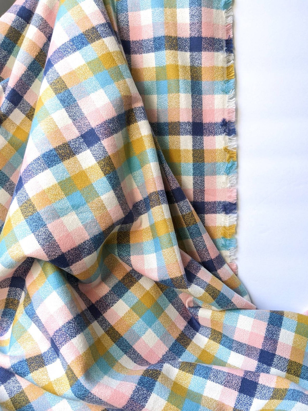 Mammoth Flannel Fabric, Robert Kaufman Fabric, Plaid Flannel, Yarn Dyed ...
