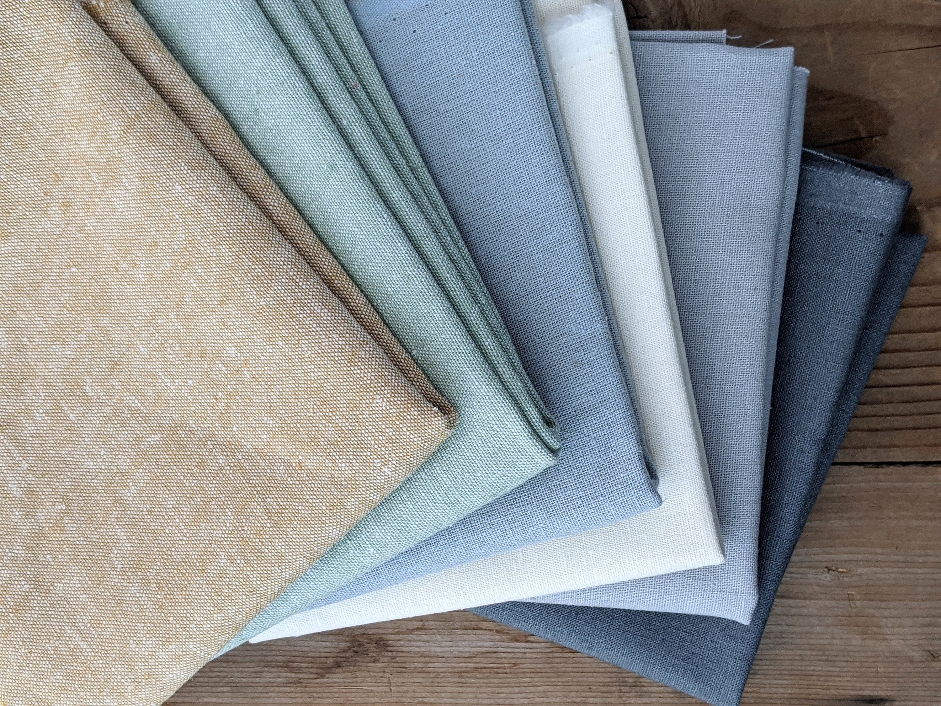 Essex Linen Fabric Half Yard Bundle Cotton Linen Blend - Etsy