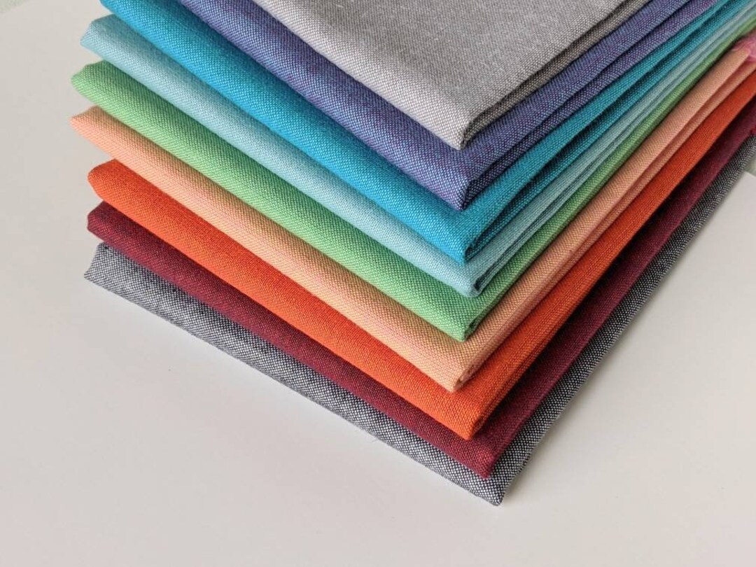 Shot Cotton Fabric Bundle, Peppered Cottons, Studio E, Yarn Dyed Fabric ...