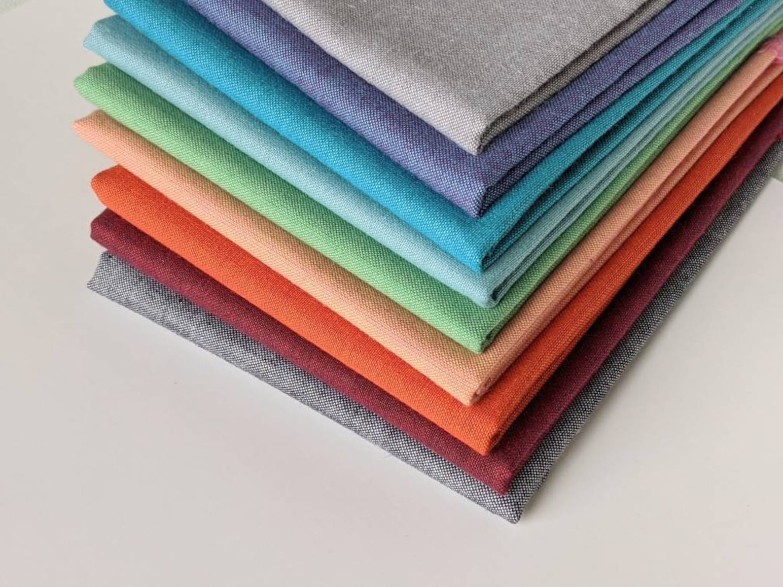 Shot Cotton Fabric Bundle Peppered Cottons Studio E Yarn - Etsy