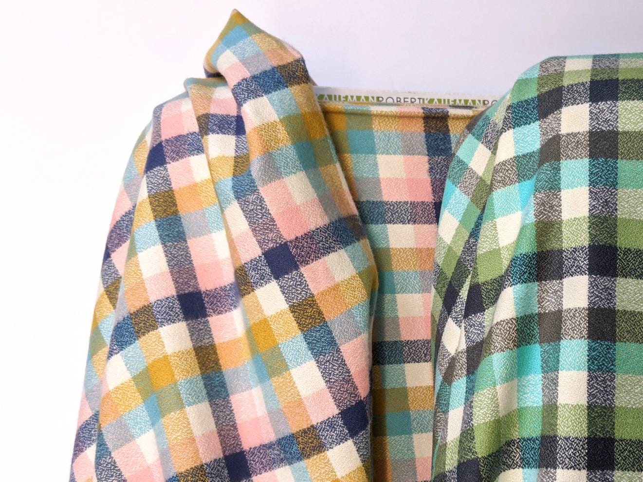 Mammoth Flannel Fabric Robert Kaufman Fabric Plaid Flannel - Etsy
