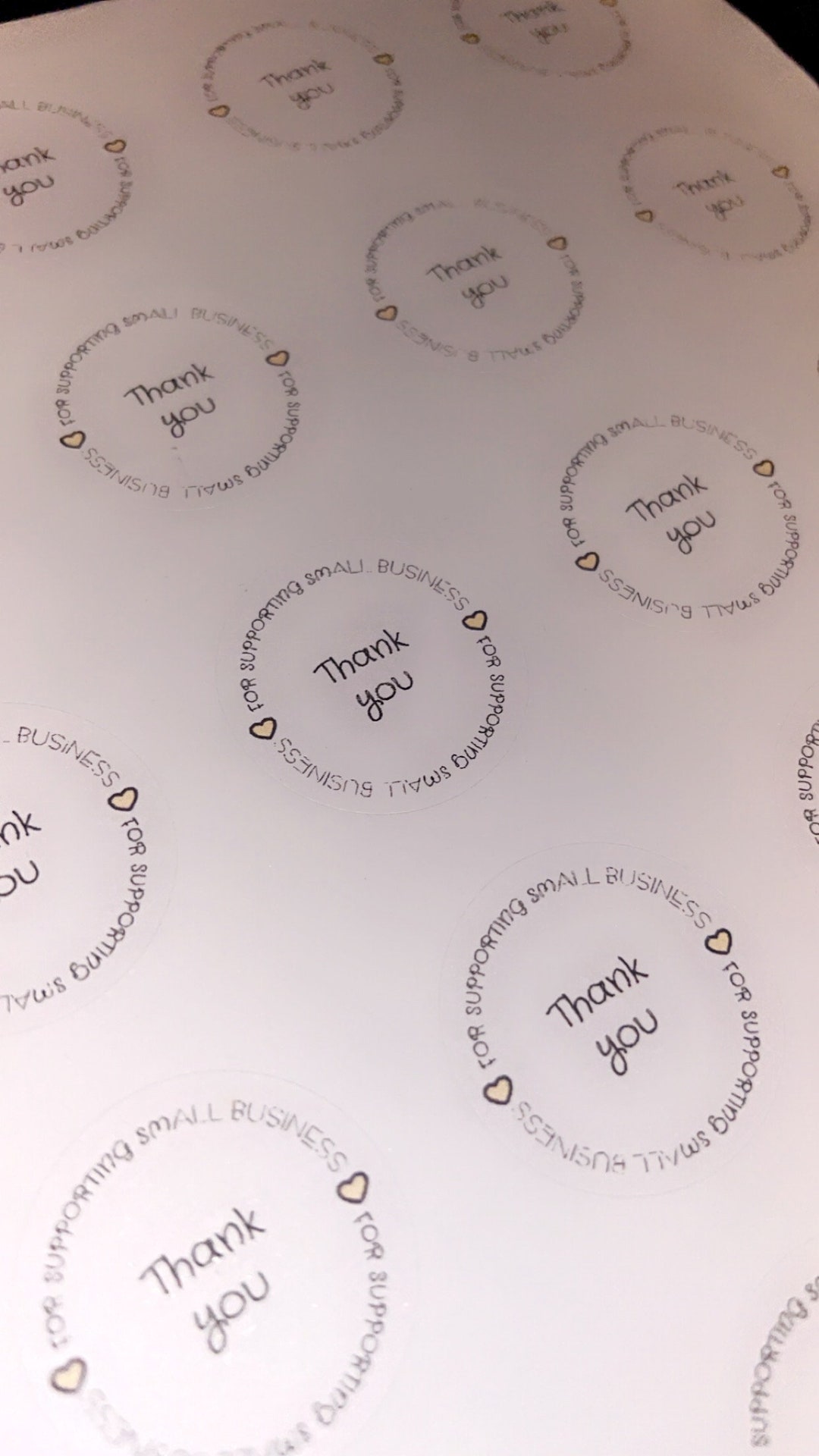 Circle Thank-you Stickers - Etsy