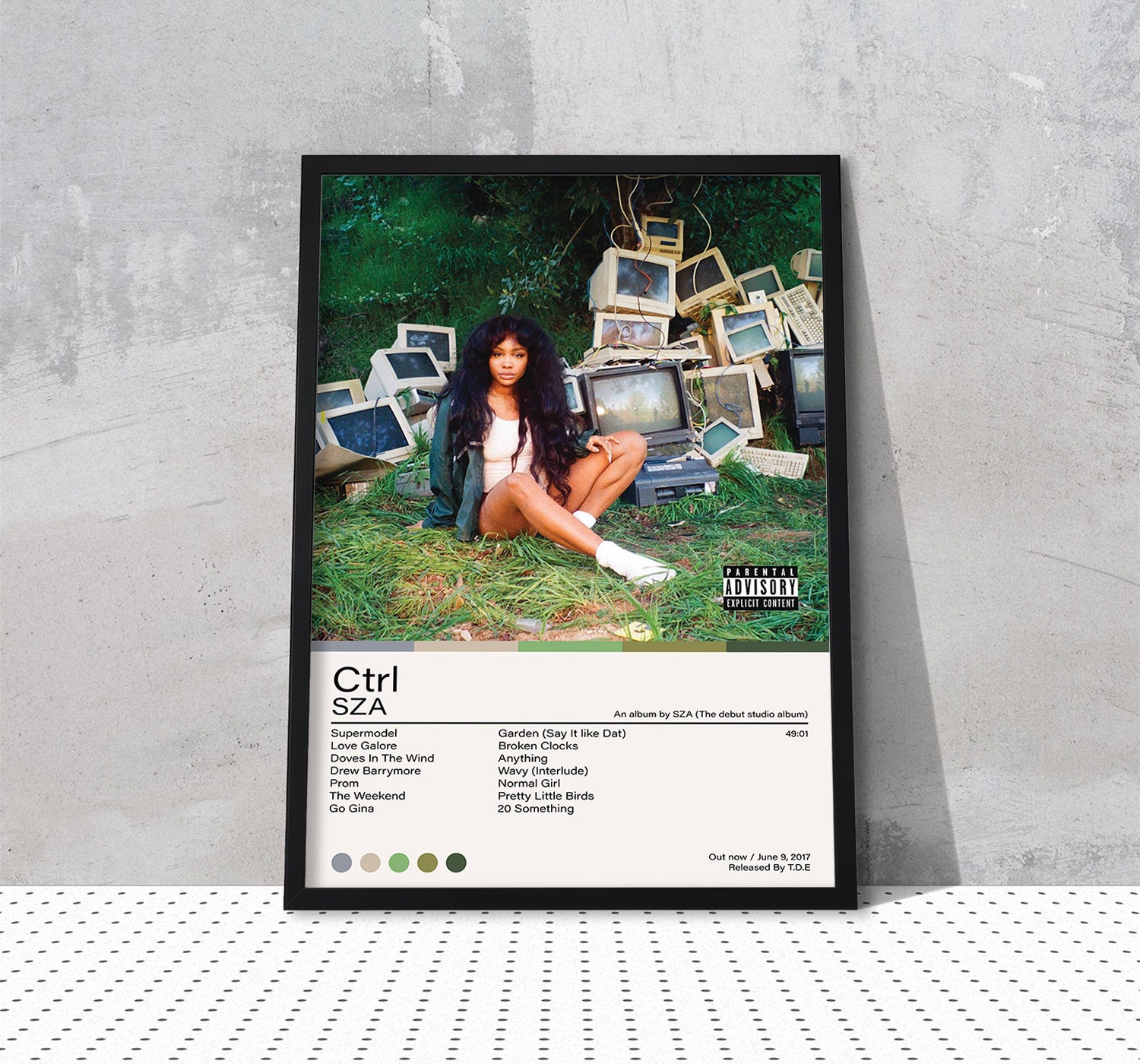 Ctrl Album Poster / Sza Poster / Minimalist Music Poster / | Etsy