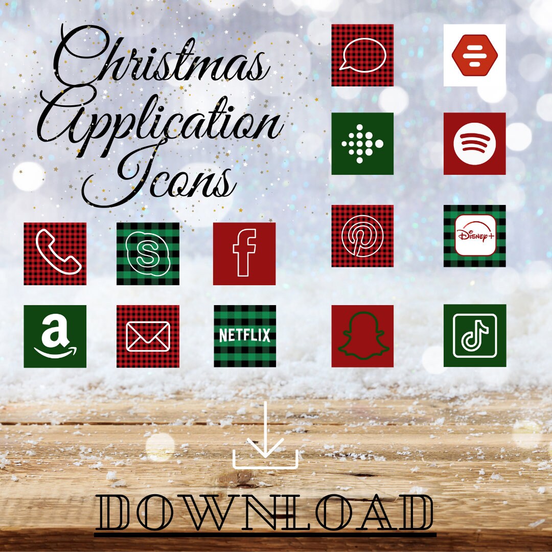 Christmas iPhone App Designs - Etsy UK