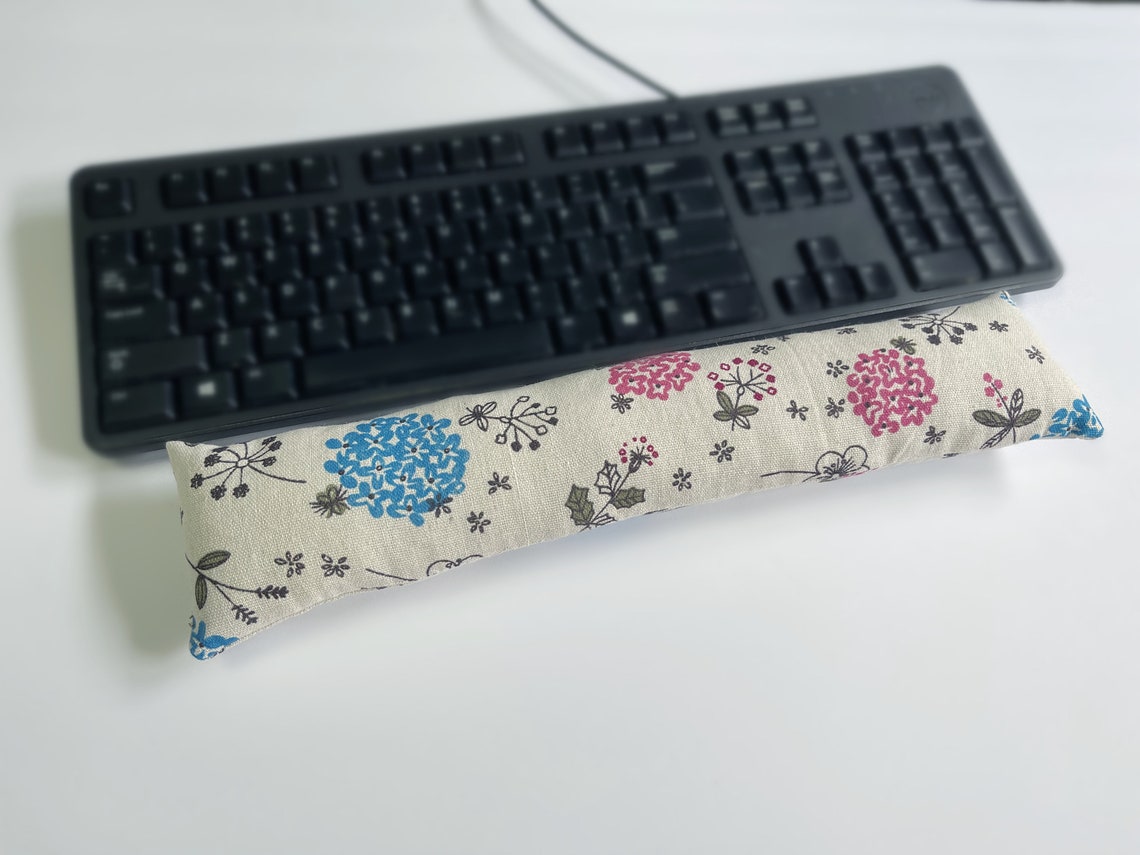 Handmade Wrist Support Pads With Flax Seed or Fabric Fill, Keyboard and ...