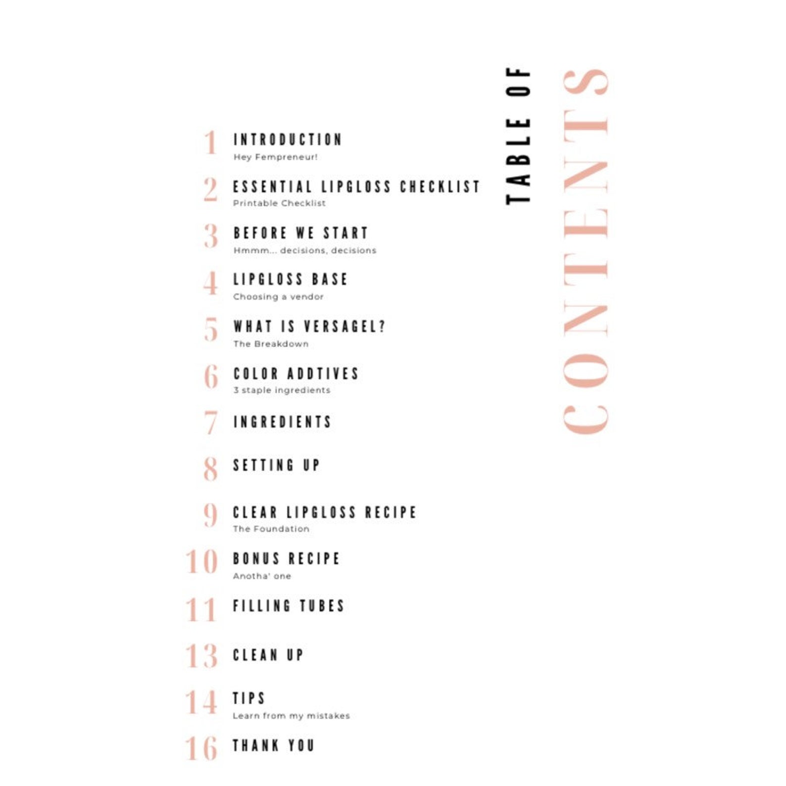 Lipgloss Recipe Lipgloss Guide Lipgloss Checklist Start - Etsy