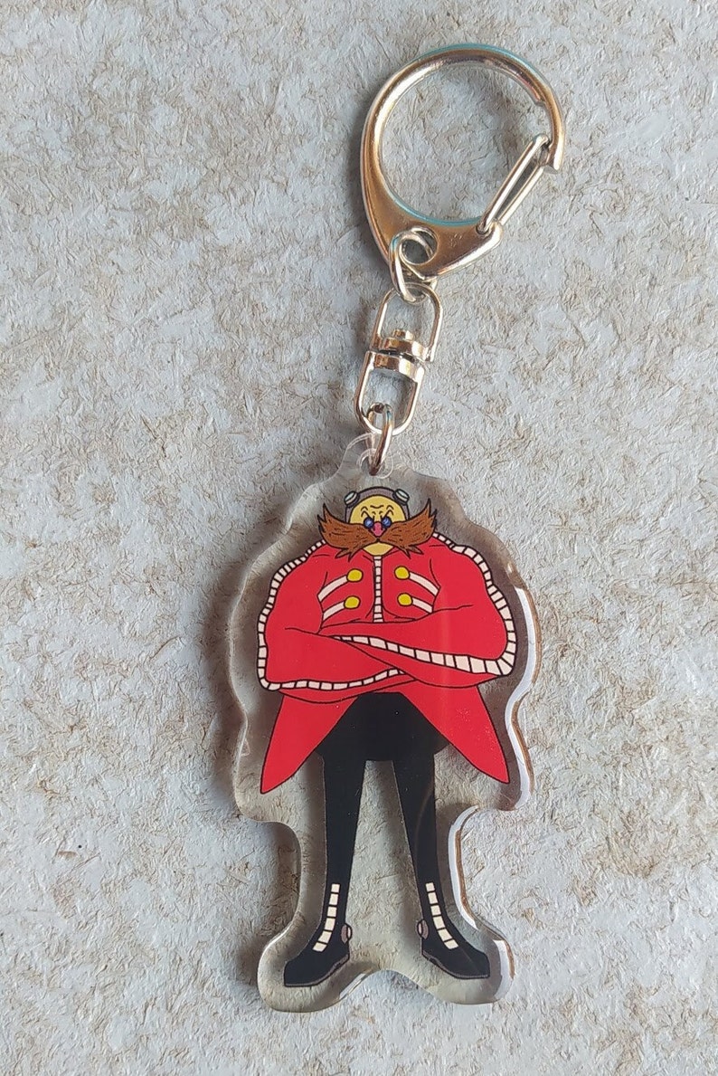 Mad Sonic and Chad Dr.eggman Acrylic Keychains - Etsy