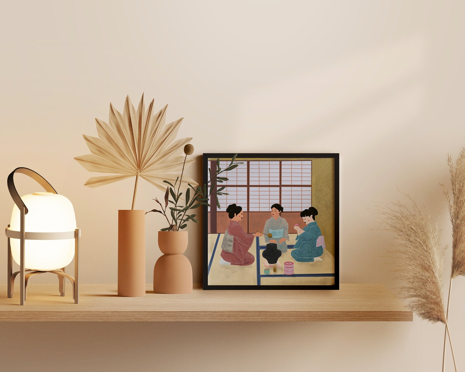 Japanese Art tea Ceremony Japan Kimono Art - Etsy