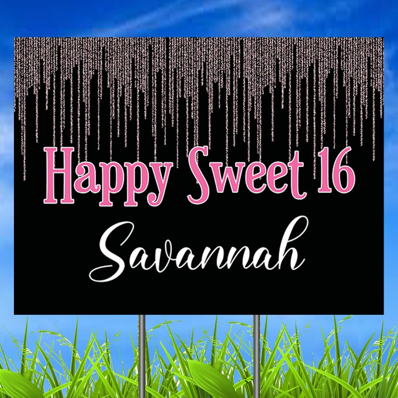 Sweet 16 Birthday Yard Sign - Etsy