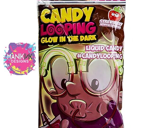 Candy Looping Glow-in-the-dark Glasses With Liquid Sour Candy ...
