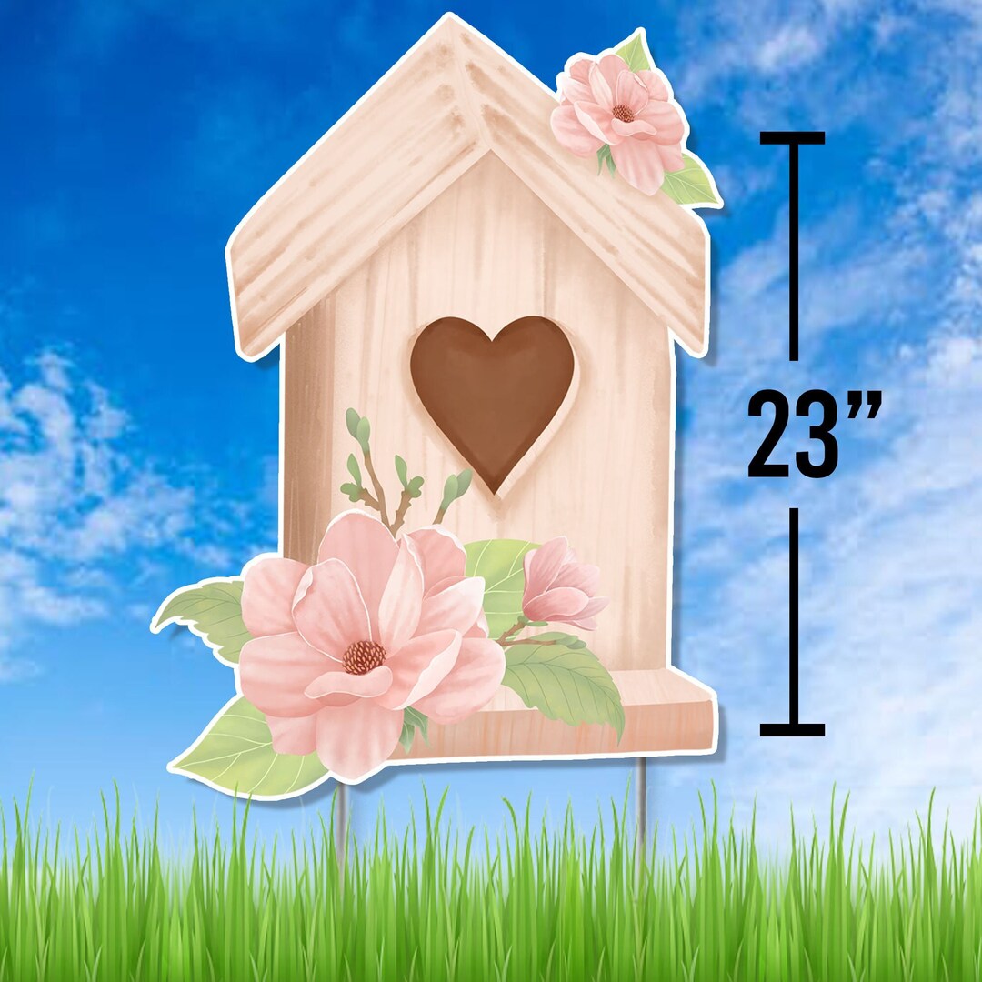 Birdhouse Cutout Yard Sign | Bird House | Free Shipping | Free Metal ...
