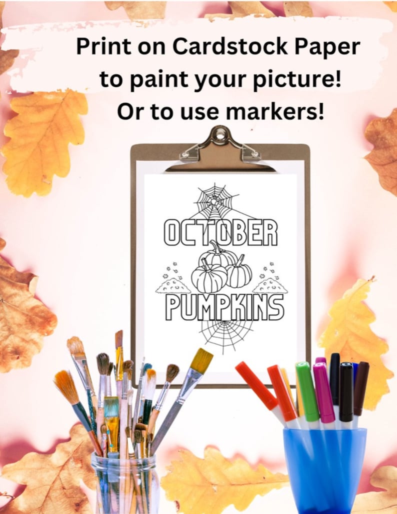 Printable PDF Fall Coloring Pages. Includes September - Etsy