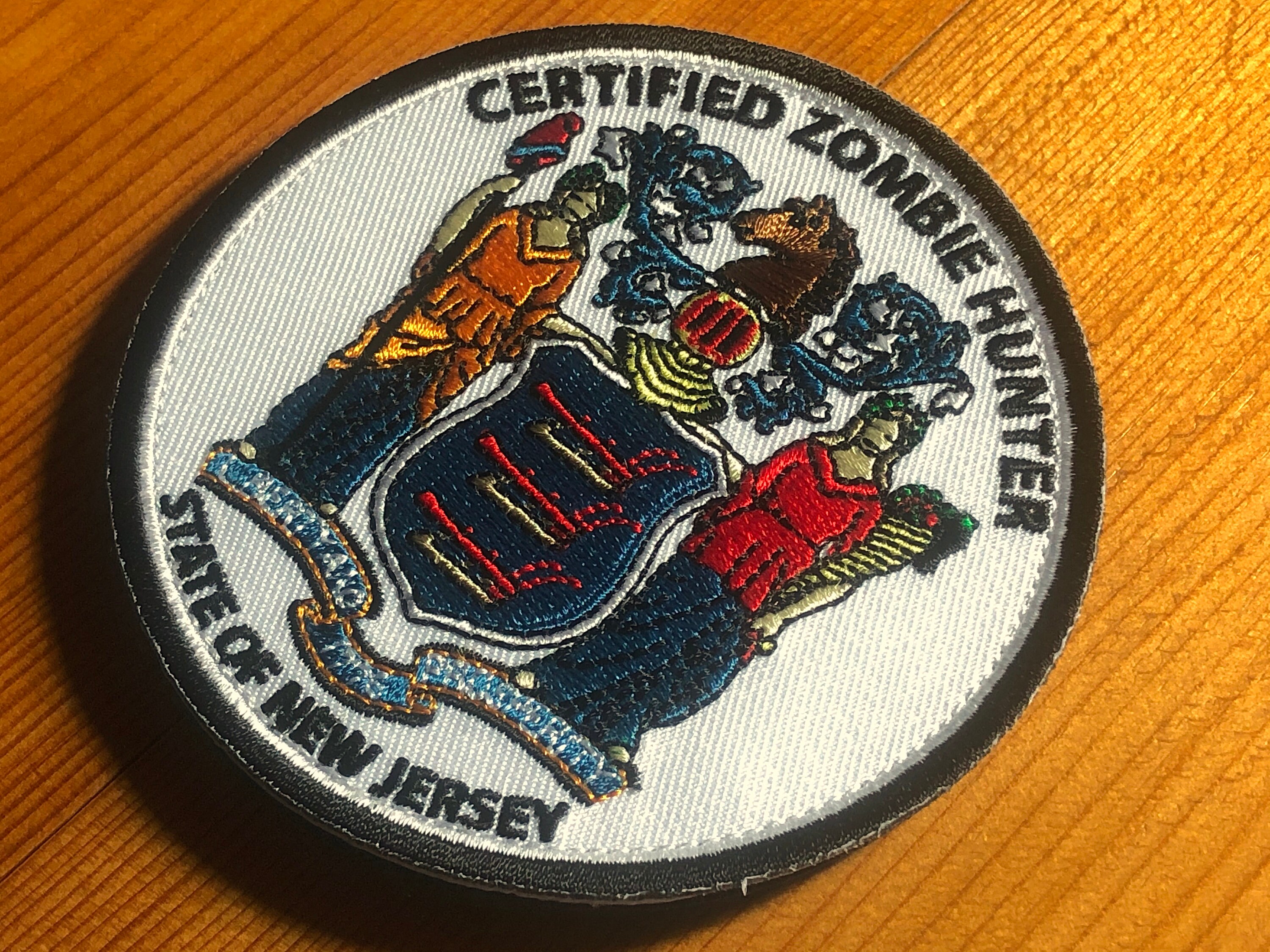 Militaria ILLINOIS Certified ZOMBIE Hunter Patch Morale Seal State of ...