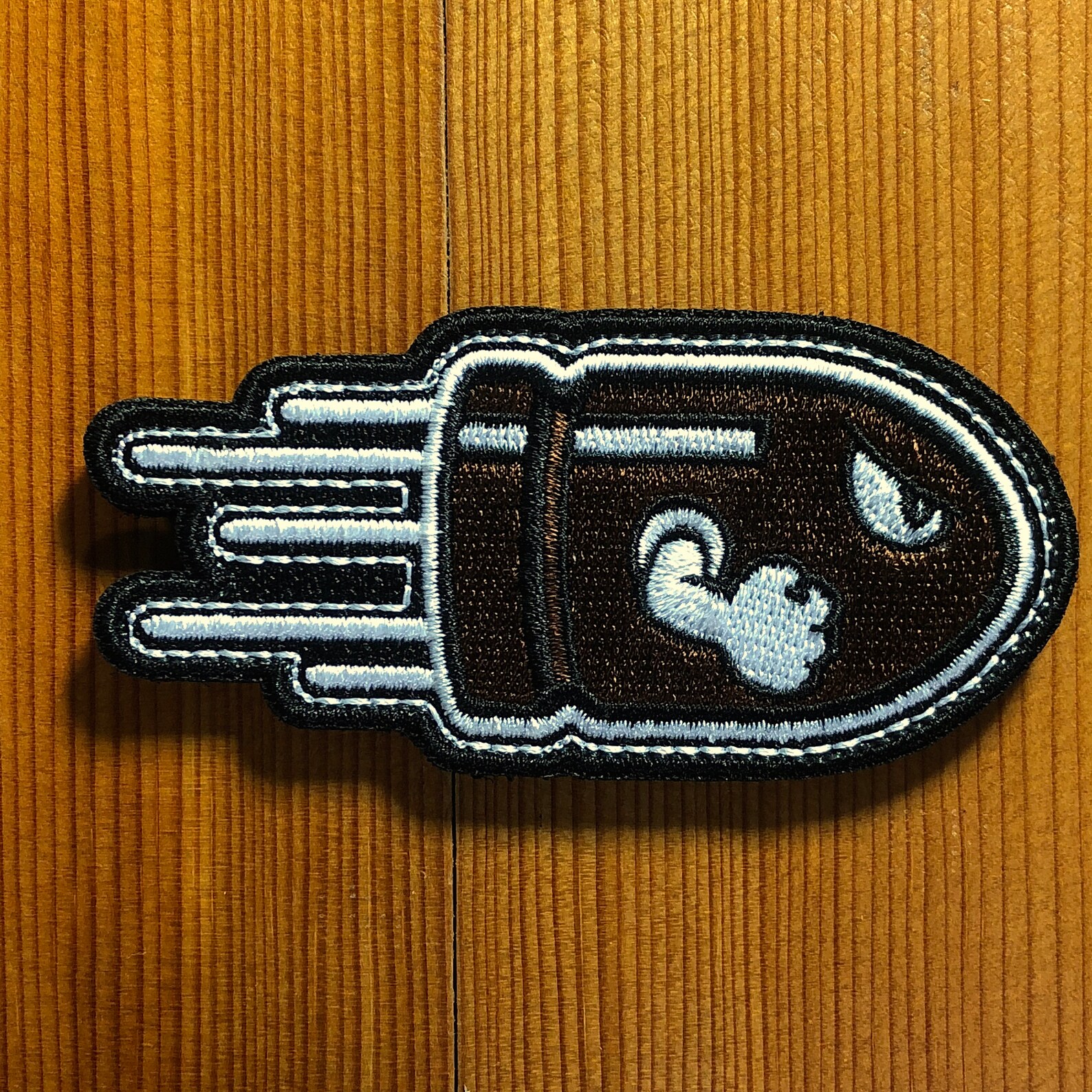 Angry Silver FLYING BULLET Patch Morale Bill Mario Subdued | Etsy