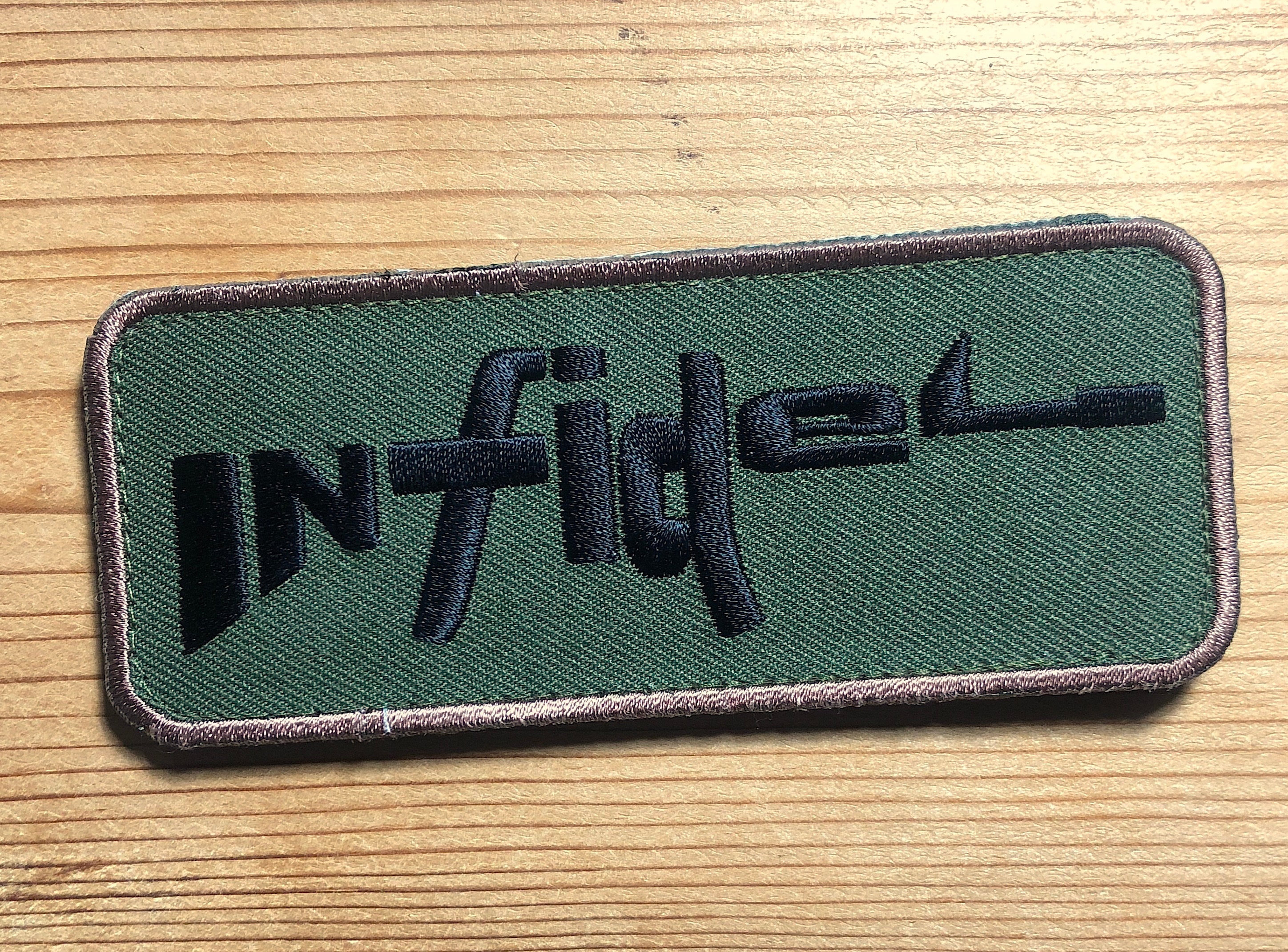Art & Collectibles Collectibles INFIDEL Patch Morale Green Tactical Bag Range Armed Three Army ...