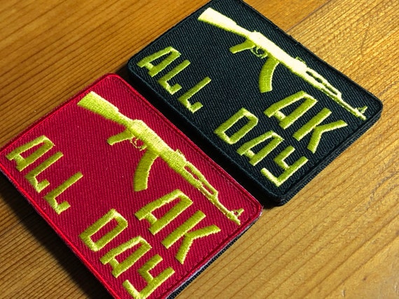 AK all day ak47 ak74 Kalashnikov Patch Moral Russland | Etsy