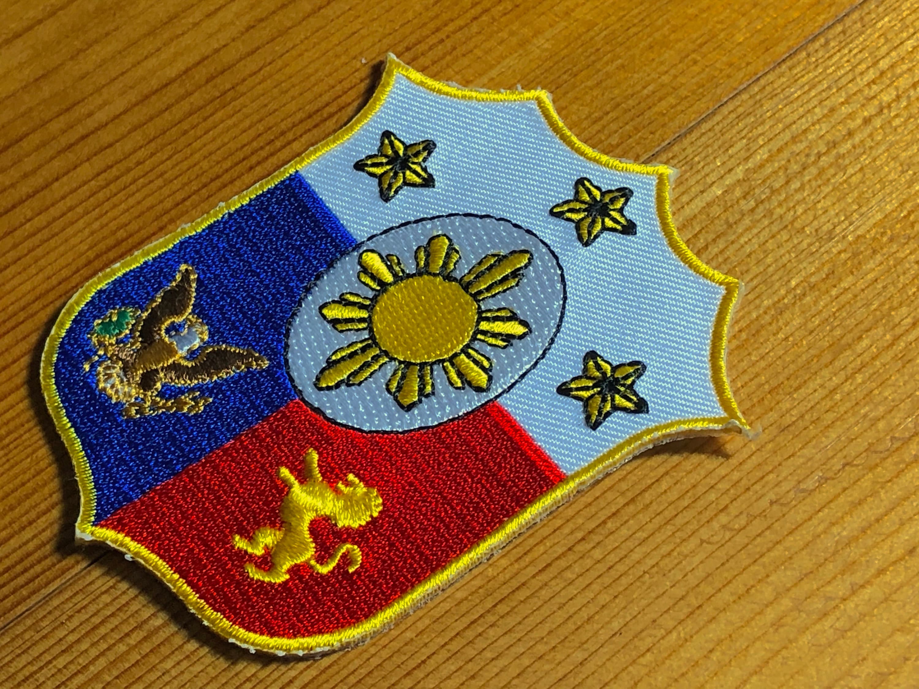 PHILIPPINES Coat of Arms Patch Republic Asia Manila Filipino | Etsy