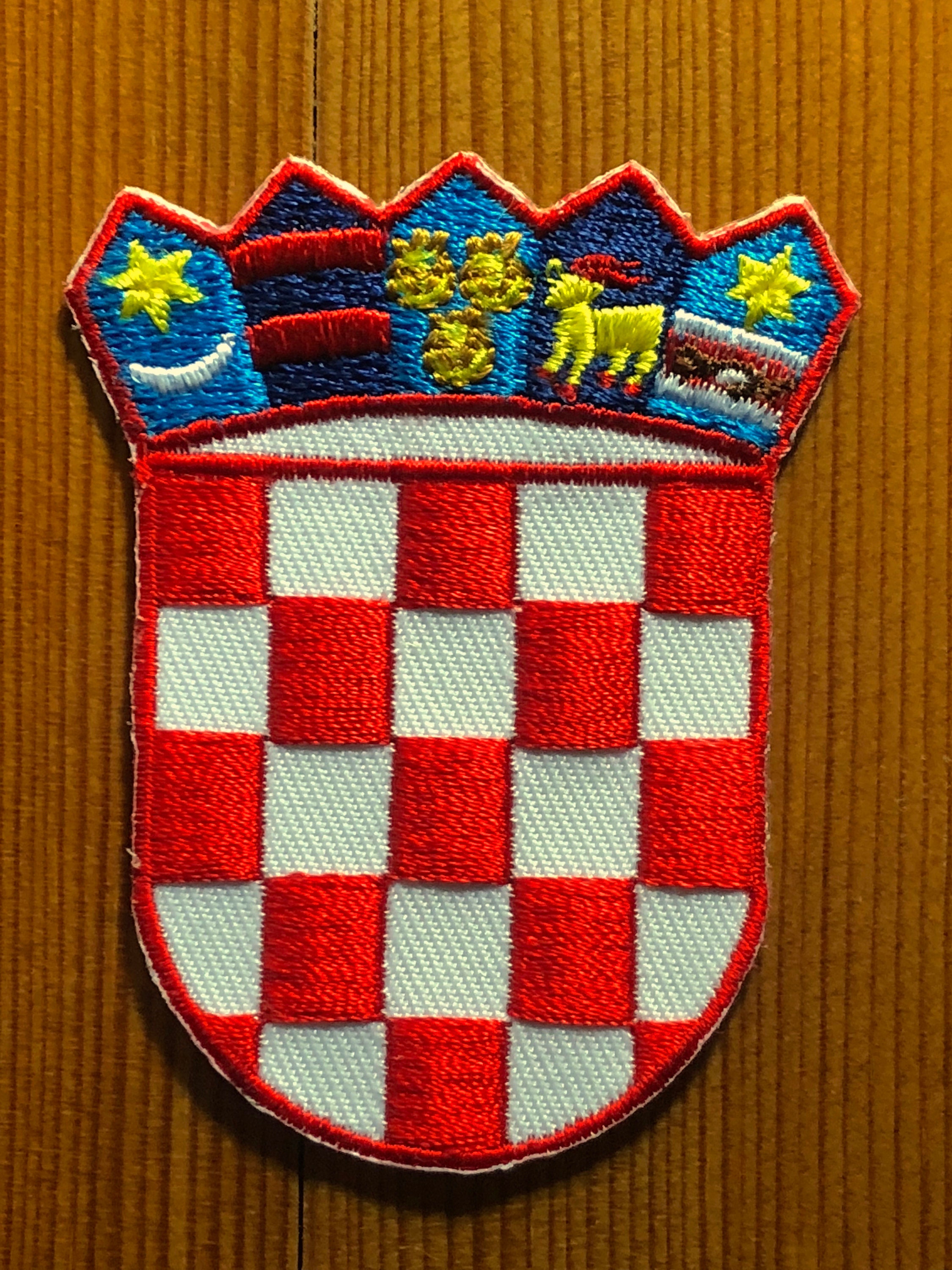 CROATIA Flag Patch HRVATSKA Iron on Team VATRENI Kockasti Hns | Etsy