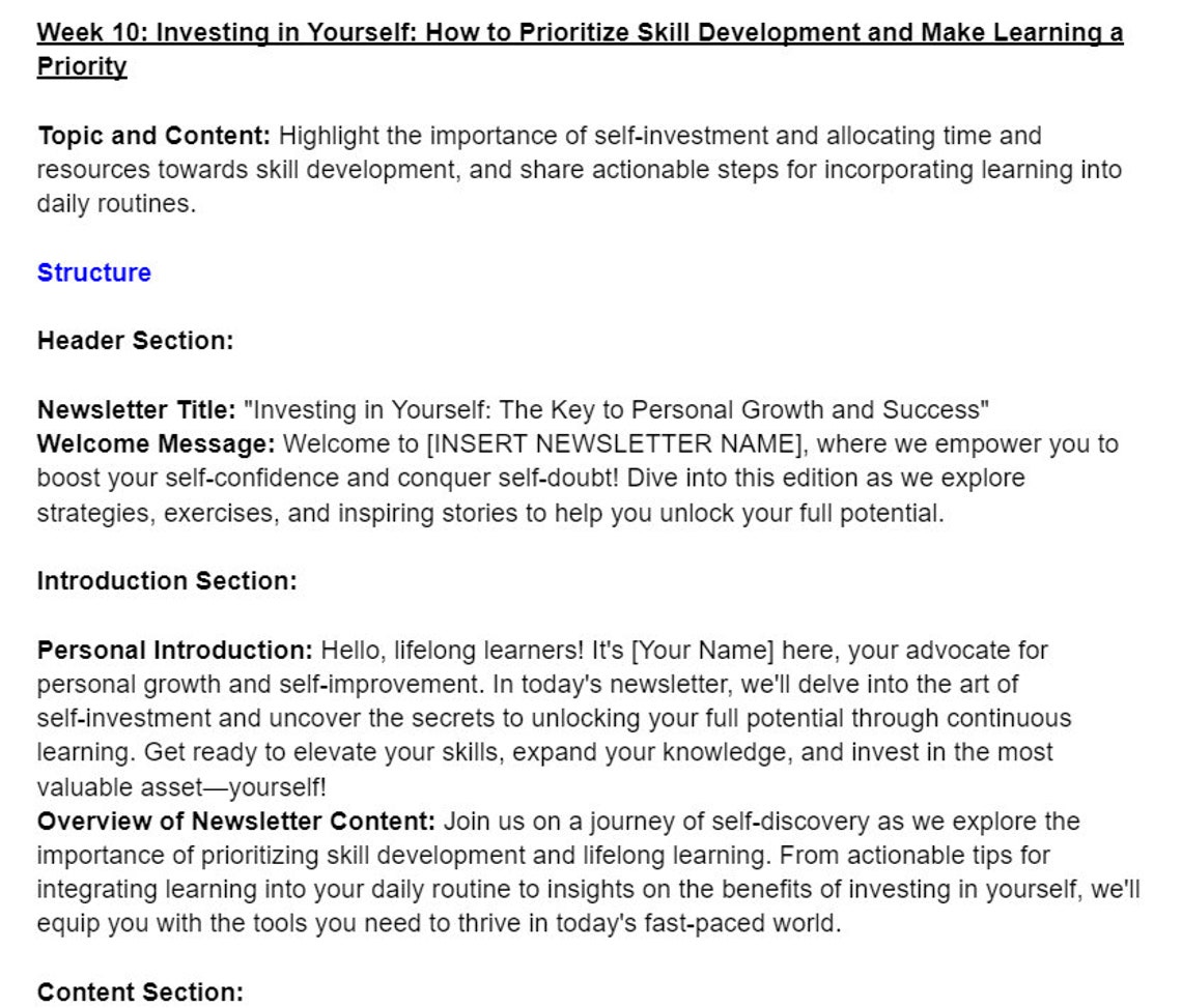 52 Week Newsletter Topics and Template for Life Coaches | Life Coach ...