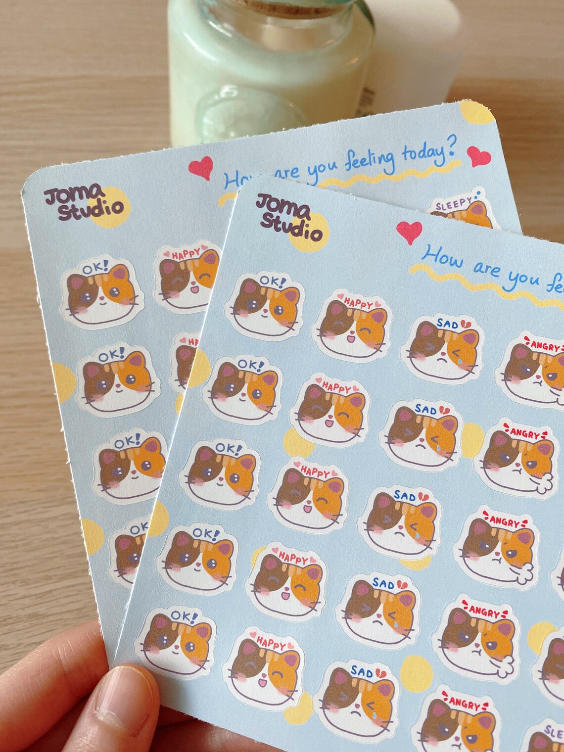 Cute Mood Tracker Sticker Sheets Kawaii Cat Stickers - Etsy Canada