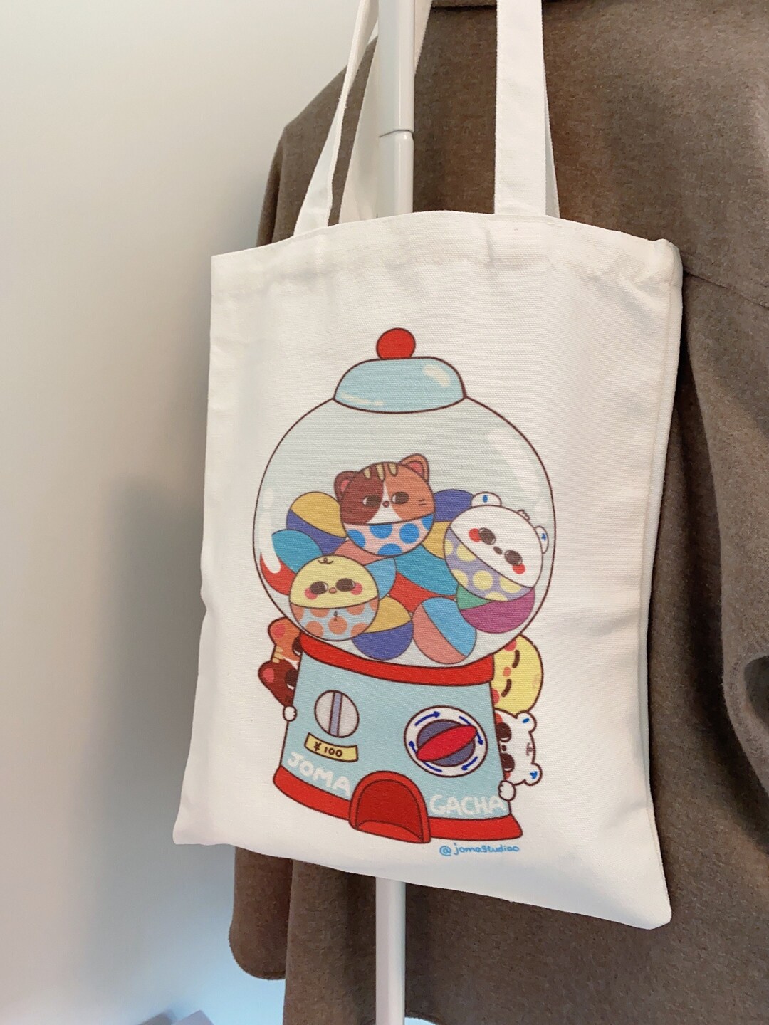 Cute Gachapon Tote Bag Mochi and Friends Reusable Bag - Etsy