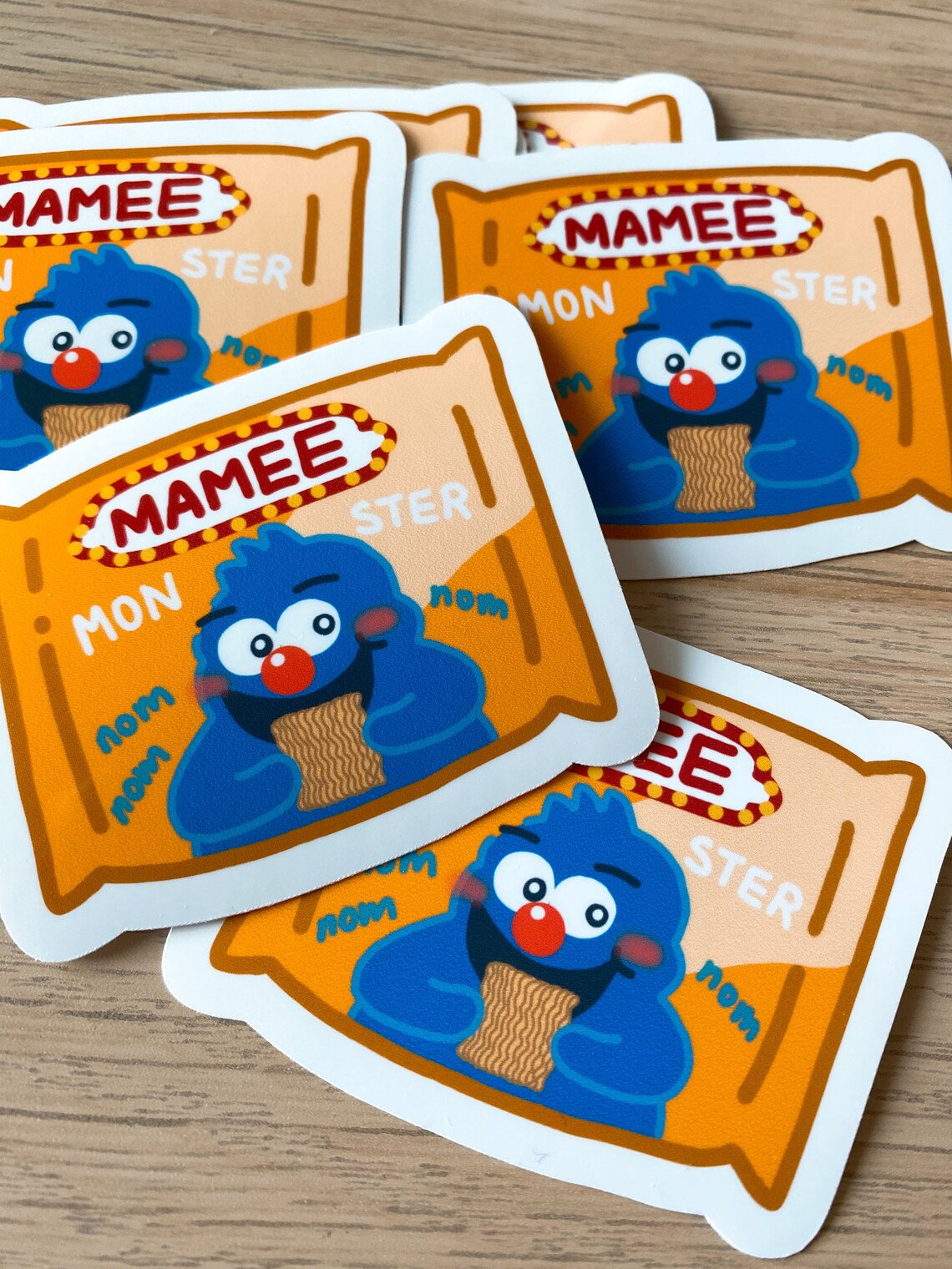 Cute Mamee Noodle Sticker Hong Kong Snacks Sticker Asian - Etsy