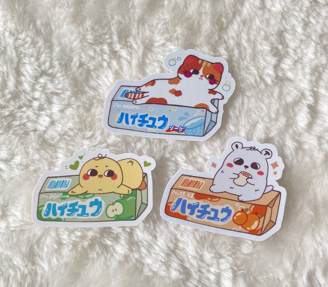 Mochi and Friends Sticker Set Kawaii Hi-chew Candies Cute Gift Set ...