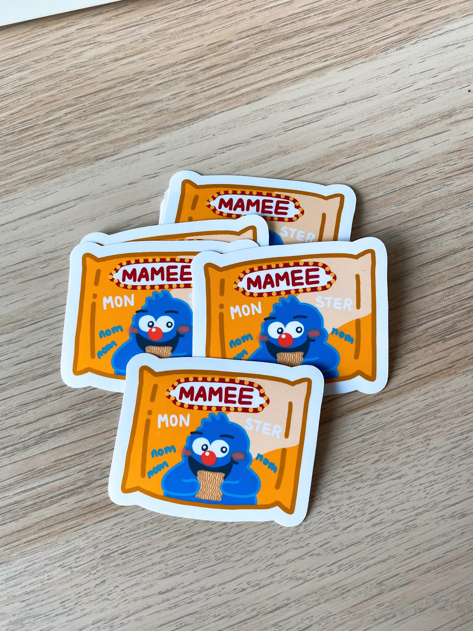 Cute Mamee Noodle Sticker Hong Kong Snacks Sticker Asian - Etsy