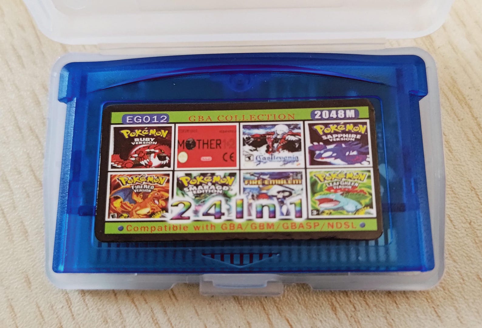 GBA Gameboy Multi Cart 12/24 Games in 1 - Etsy