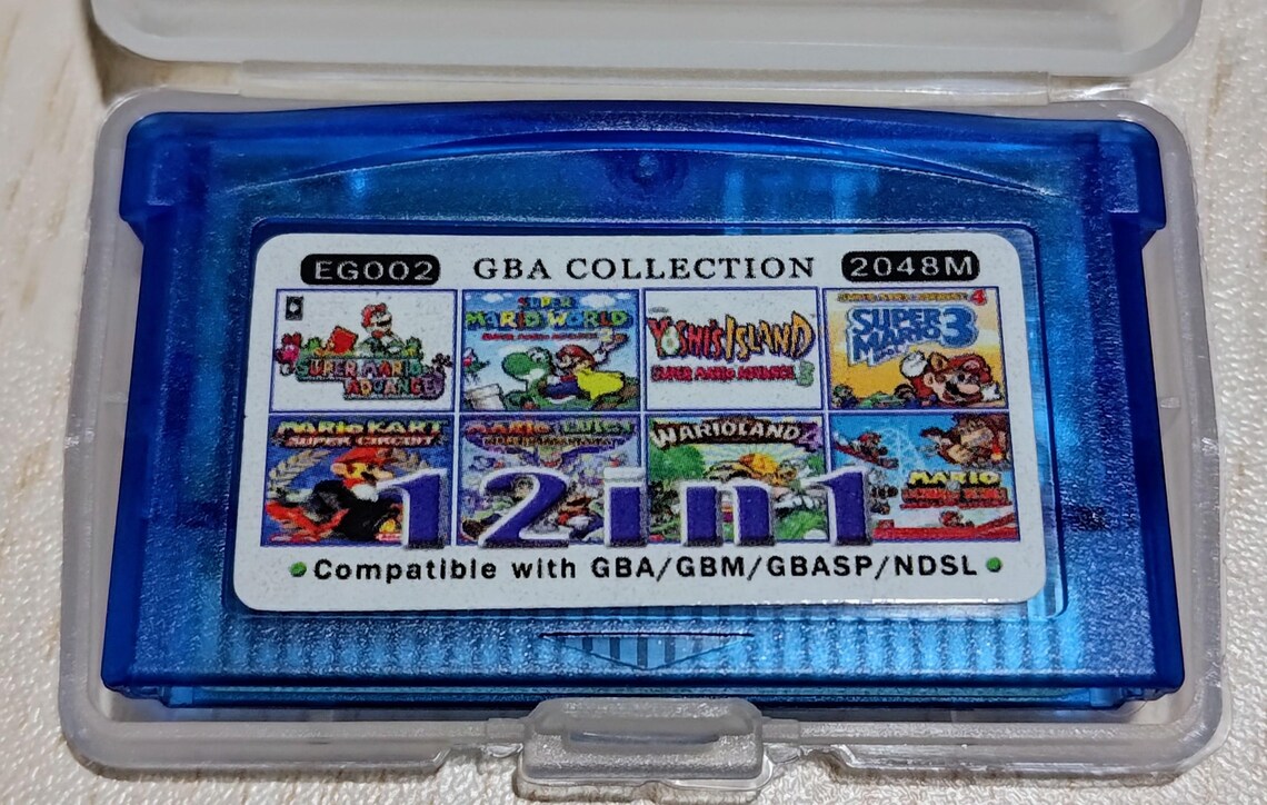 GBA Gameboy Multi Cart 12/24 Games in 1 - Etsy